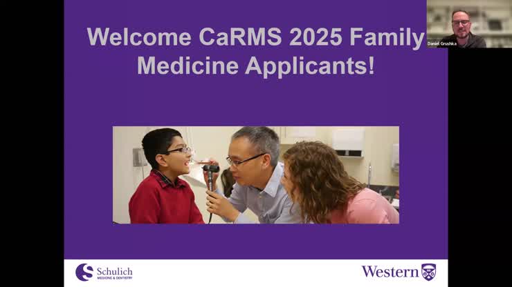 Western Family Medicine CaRMS Info Session 1