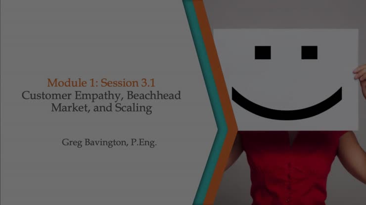 Week 3.1 Customer Empathy, Beachhead Market, and Scaling