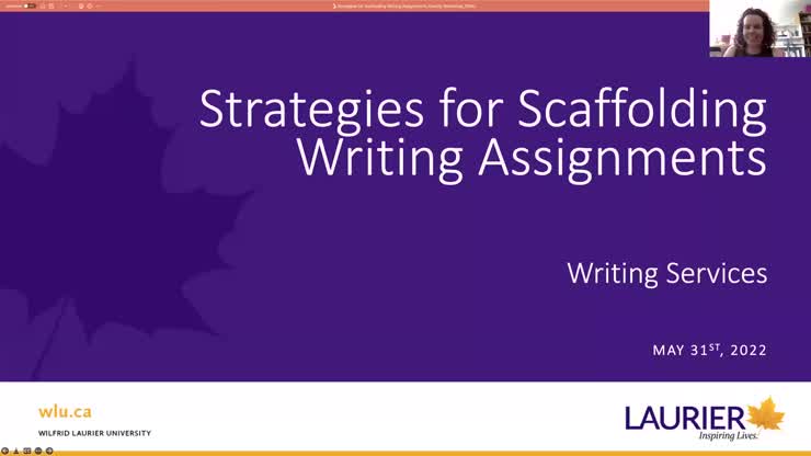 Strategies for Scaffolding Writing Assignments