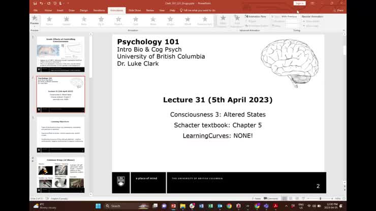 ESB 1013 - PSYC 101 009 - 2022W2 on 4/5/2023 (Wed)