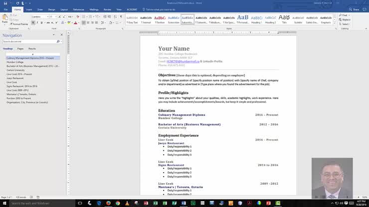 3.Resume Intro