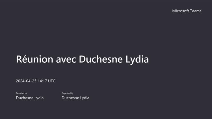 Projet héritage - Lydia Duchesne