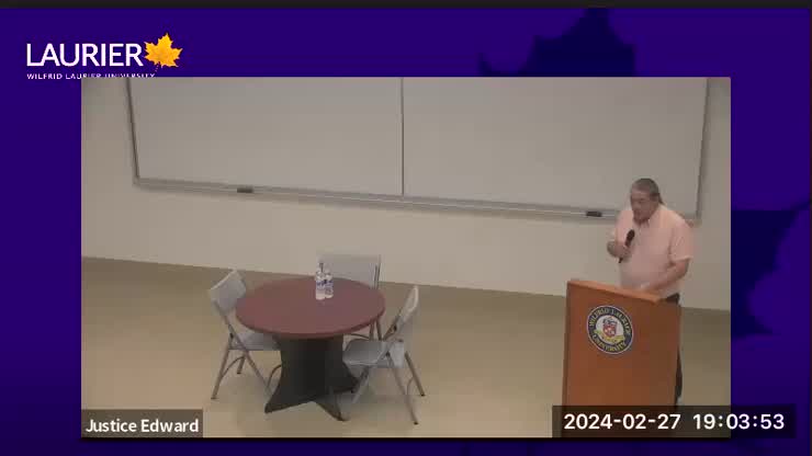 Justice Edwards Lecture 02-27-2024