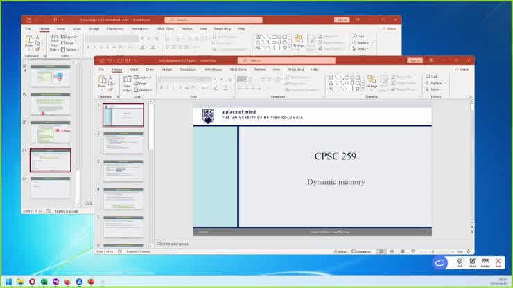 FSC 1005 - CPSC 259 101 - 2023W1 on 9/15/2023 (Fri)