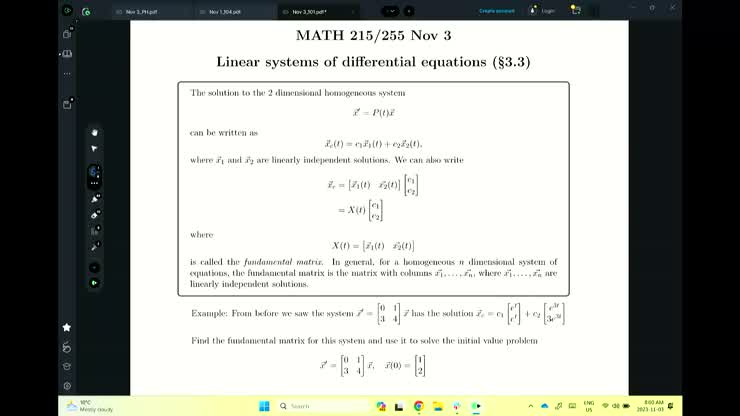 LSK 200 - MATH 215 101 - 2023W1 on 11/3/2023 (Fri)