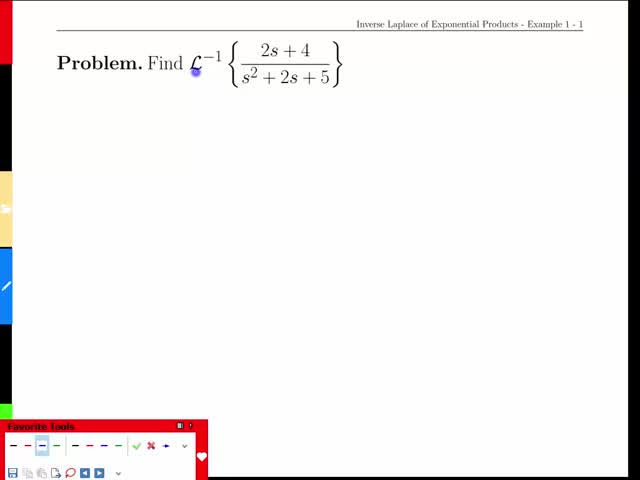 Week06_08_Inverse_Laplace_of_Exponential_Products-Example_1