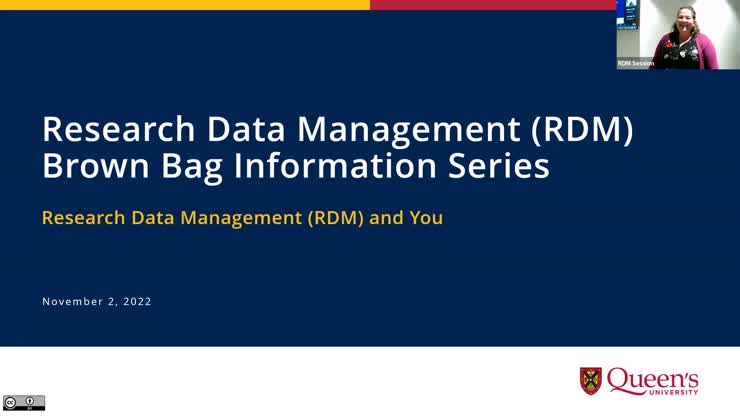 RDM Information Series Session 1: Research Data Management You