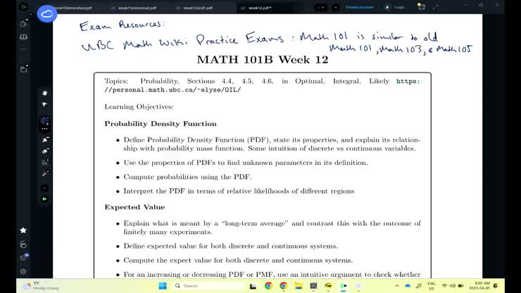 IRC 2 - MATH 101 2B1 - 2022W2 on 4/5/2023 (Wed)