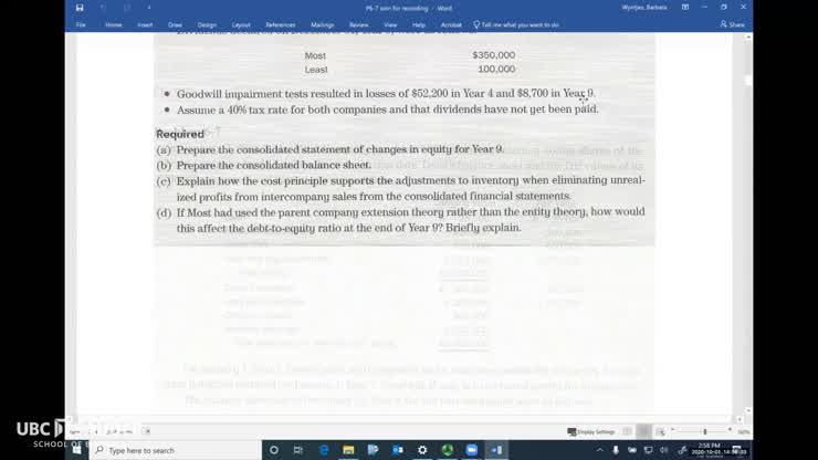 453 Chp 6 Class Example 1: P6-16 (9th ed 6-7) Solution