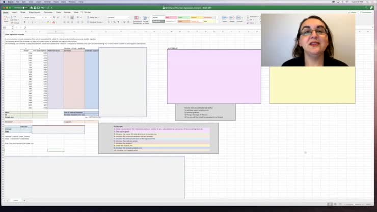 Ch 04-4 Excel example for correlation and linear regression