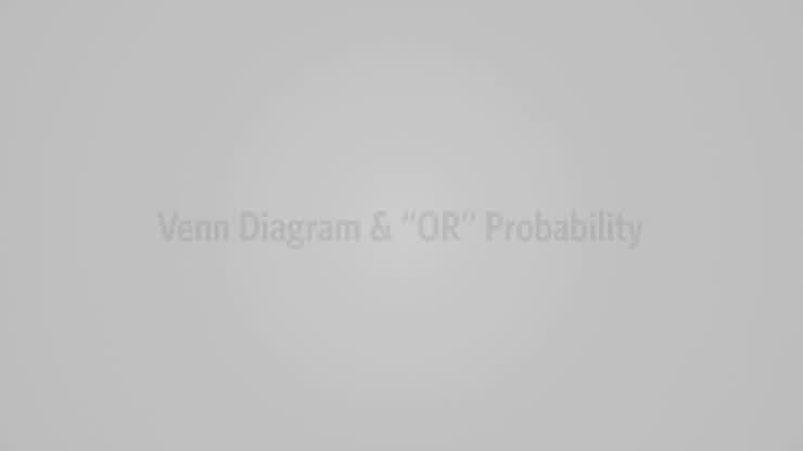 Video 28 - Venn Diagram & "OR" Probability