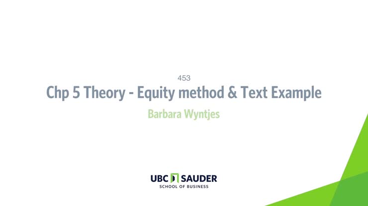 Chp 5 Theory - Equity method and Text Example