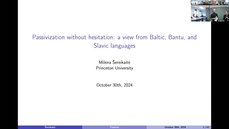 Passivization without hesitation: a view from Baltic and Bantu languages