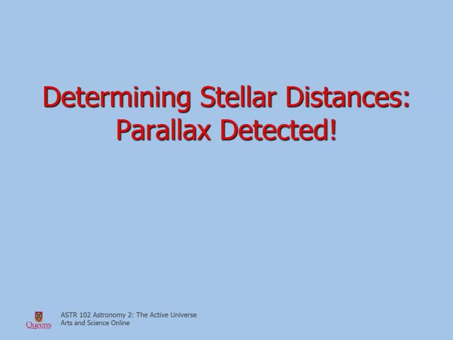 3.5 Determining Stellar Distances: Parallax Detected!