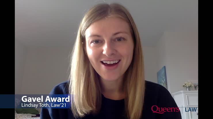 Gavel Award: Lindsay Toth, Law’21