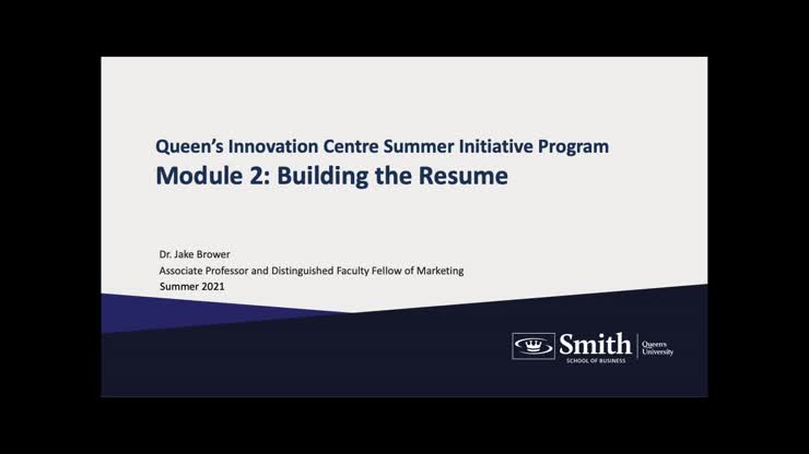 Module 2 - Building the Resume