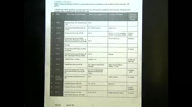 BUSI355-101 2023W1 11/02/2023 6:00 PM-08:50 PM [SXRS]