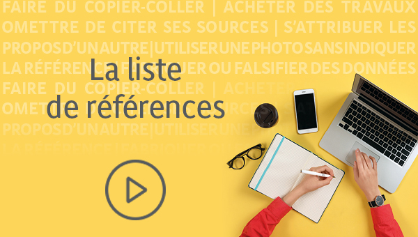 Atelier sur la liste de références