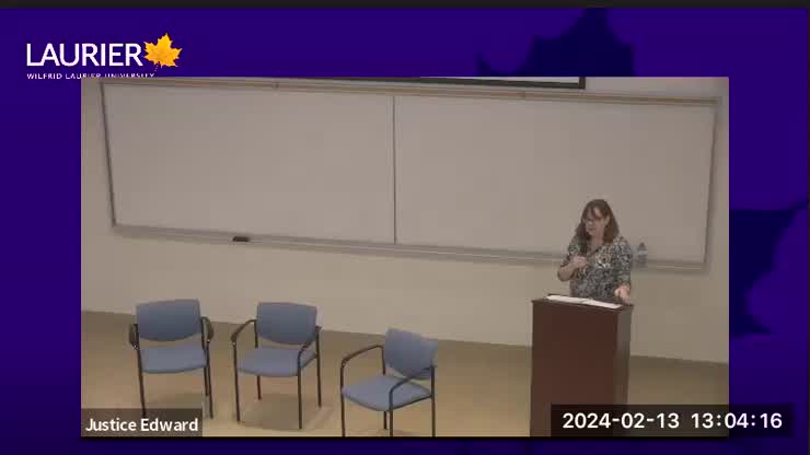 Justice Edwards Lecture 02-13-2024