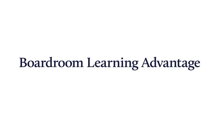 Boardroom Learning Advantage