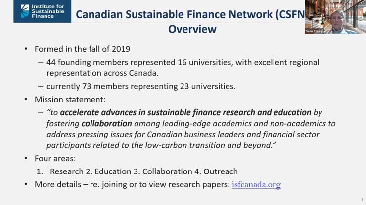 Climate-related Financial Disclosure in the Canadian Financial Sector
