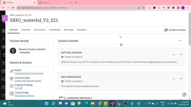 How to export and import a course package in Ultra