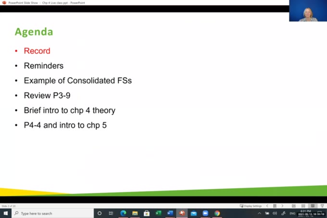 453: Chp 4 Class example 2 (was P4-4 from 9th ed)