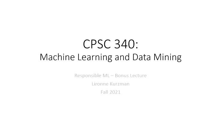 HENN 202 - CPSC 340 103 - 2021W1 on 10/8/2021 (Fri)