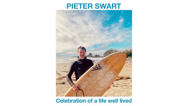 Celebration of Life of Dr Pieter Swart at the Chan Centre