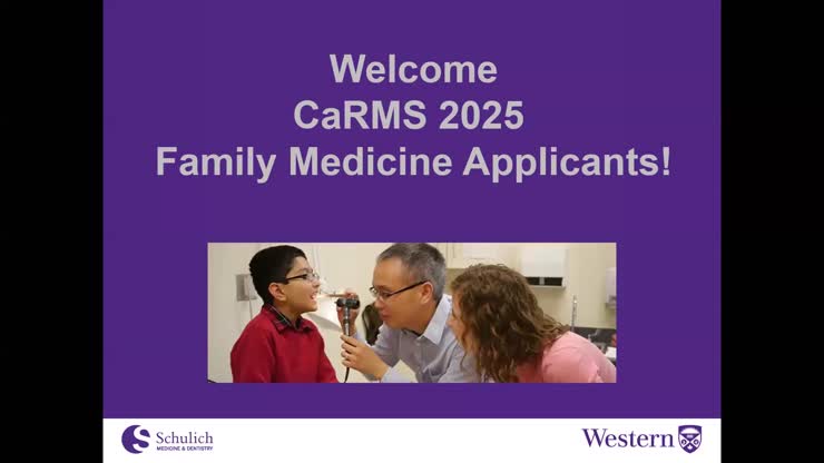Western Family Medicine CaRMS Info Session #2