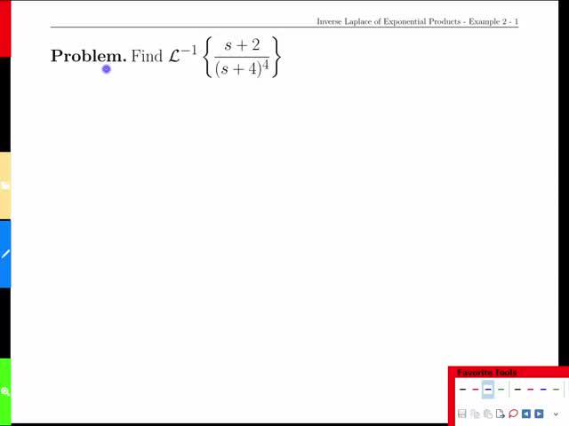 Week06_09_Inverse_Laplace_of_Exponential_Products-Example_2